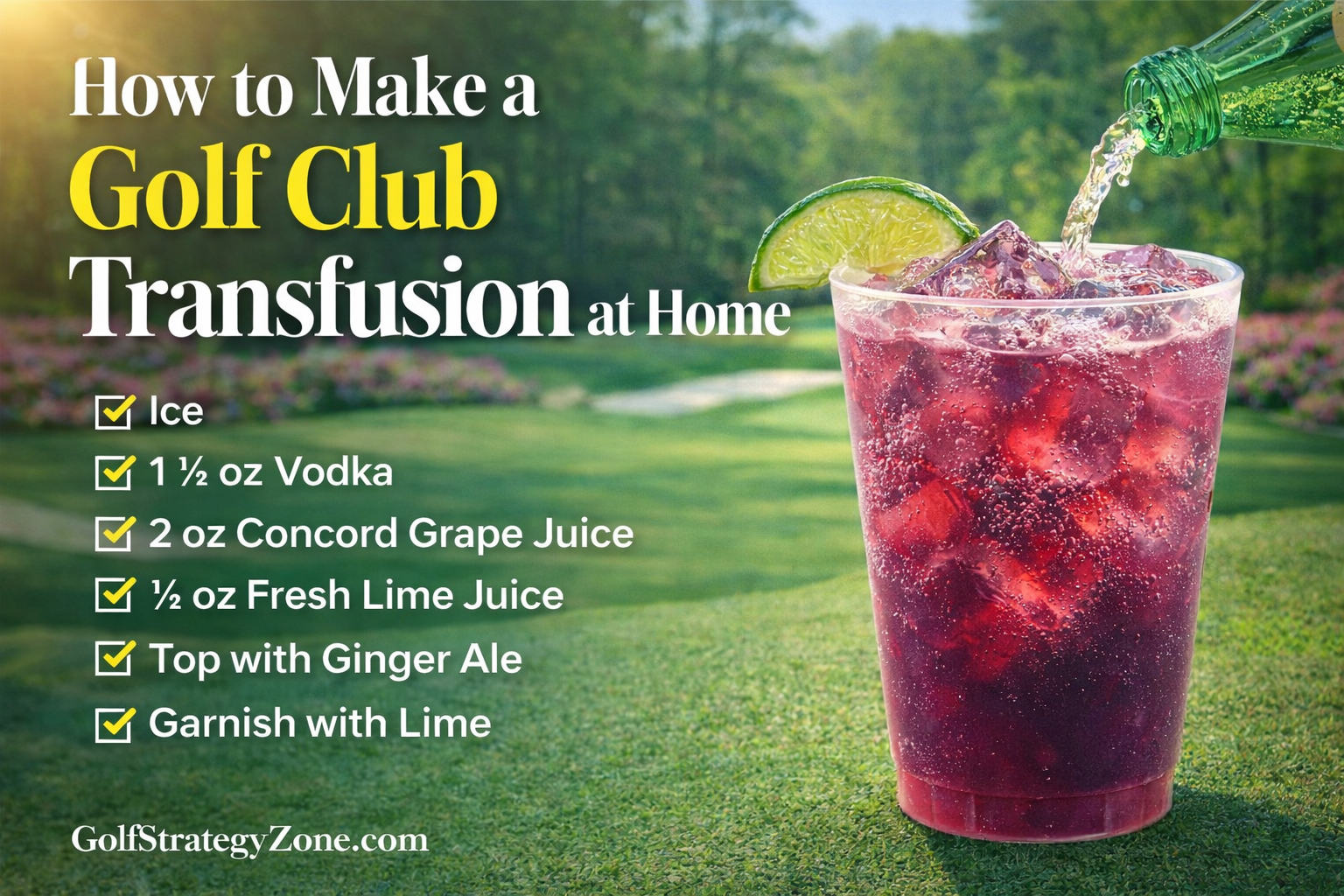 How to Make a Golf Club Transfusion at Home